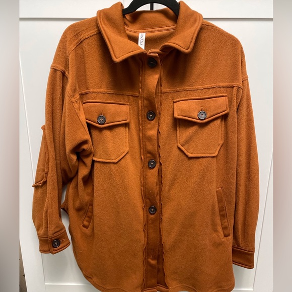 Zenana Outfitters | Jackets & Coats | Zenana Outfitters Rust Utility ...